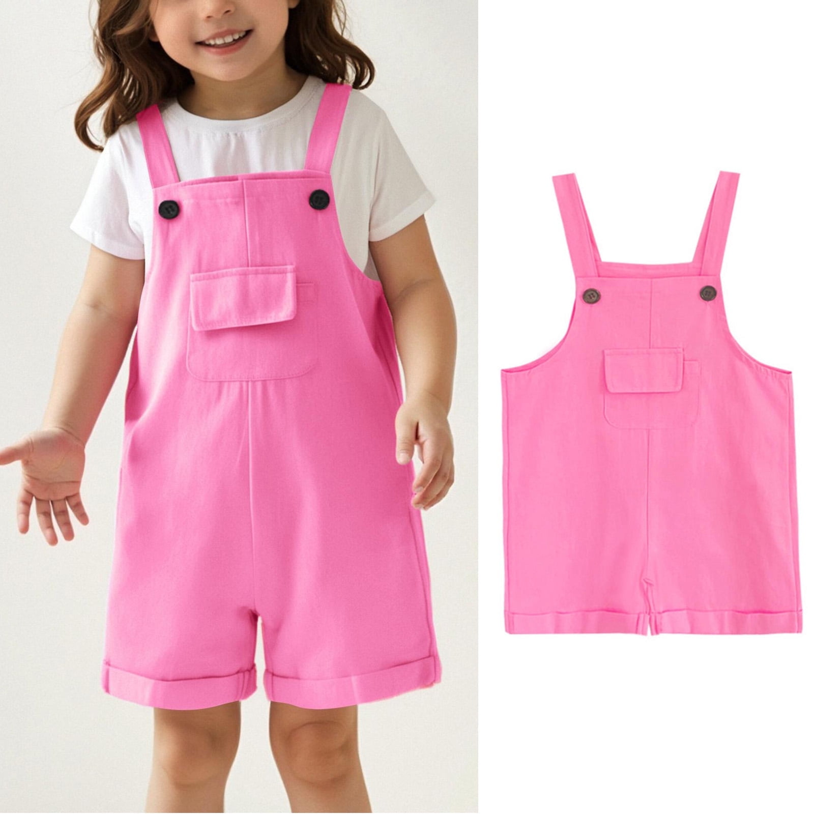 Bigetiay Tween Girls Jumpsuits Rompers Casual School Romper Pink ...