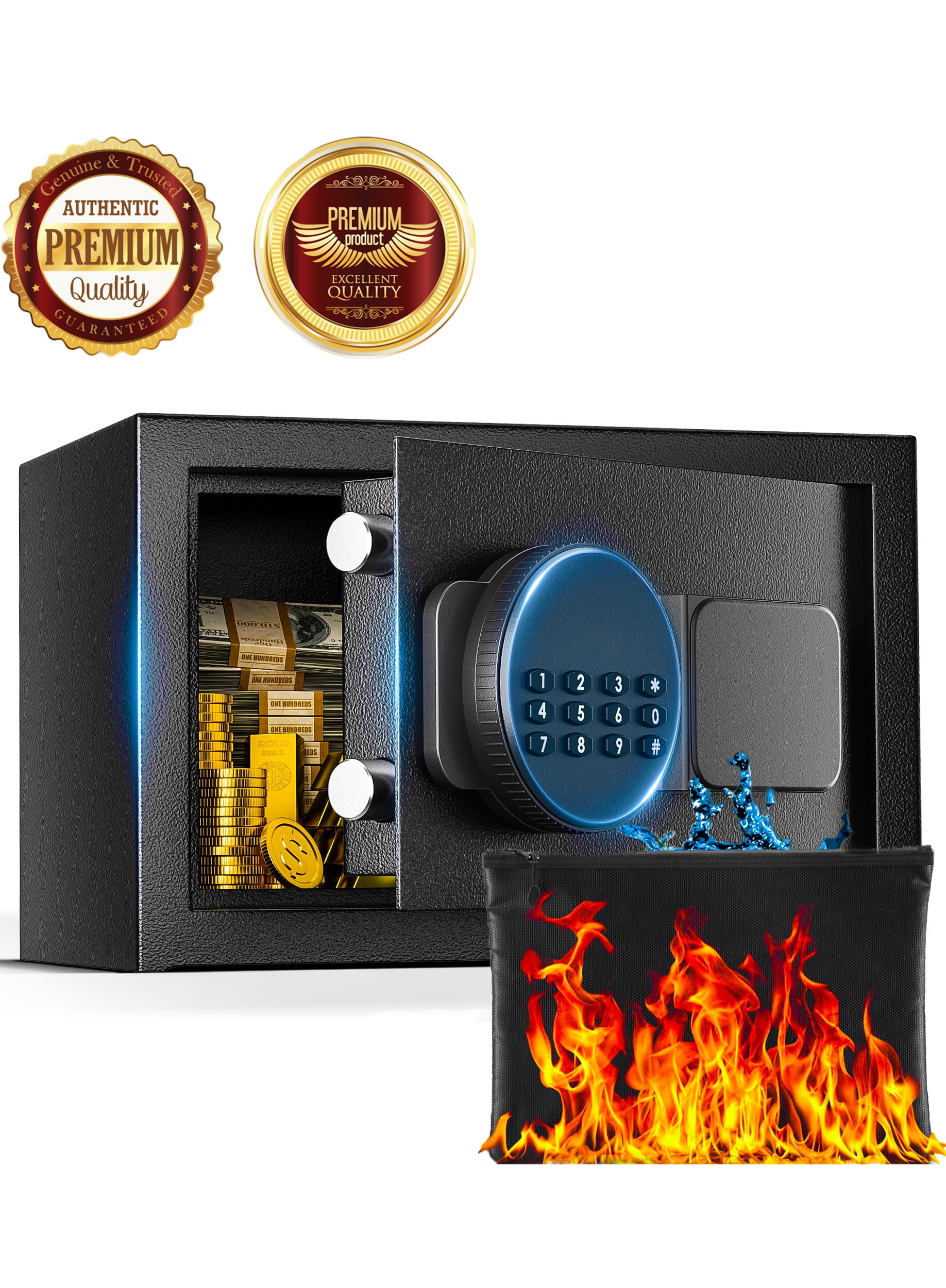 Bigfeliz 0.8 Cu.ft. Fire and Water Resistant Safe Box with Digital ...