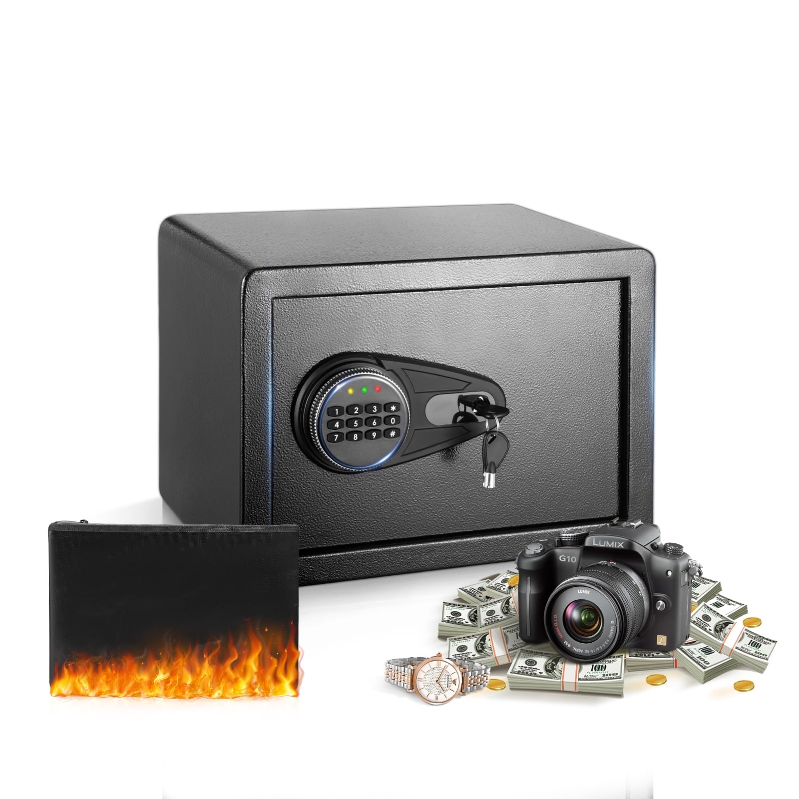 Bigfeliz 1.2 Cu.ft Electronic Digital Safe Box, Security Box with ...