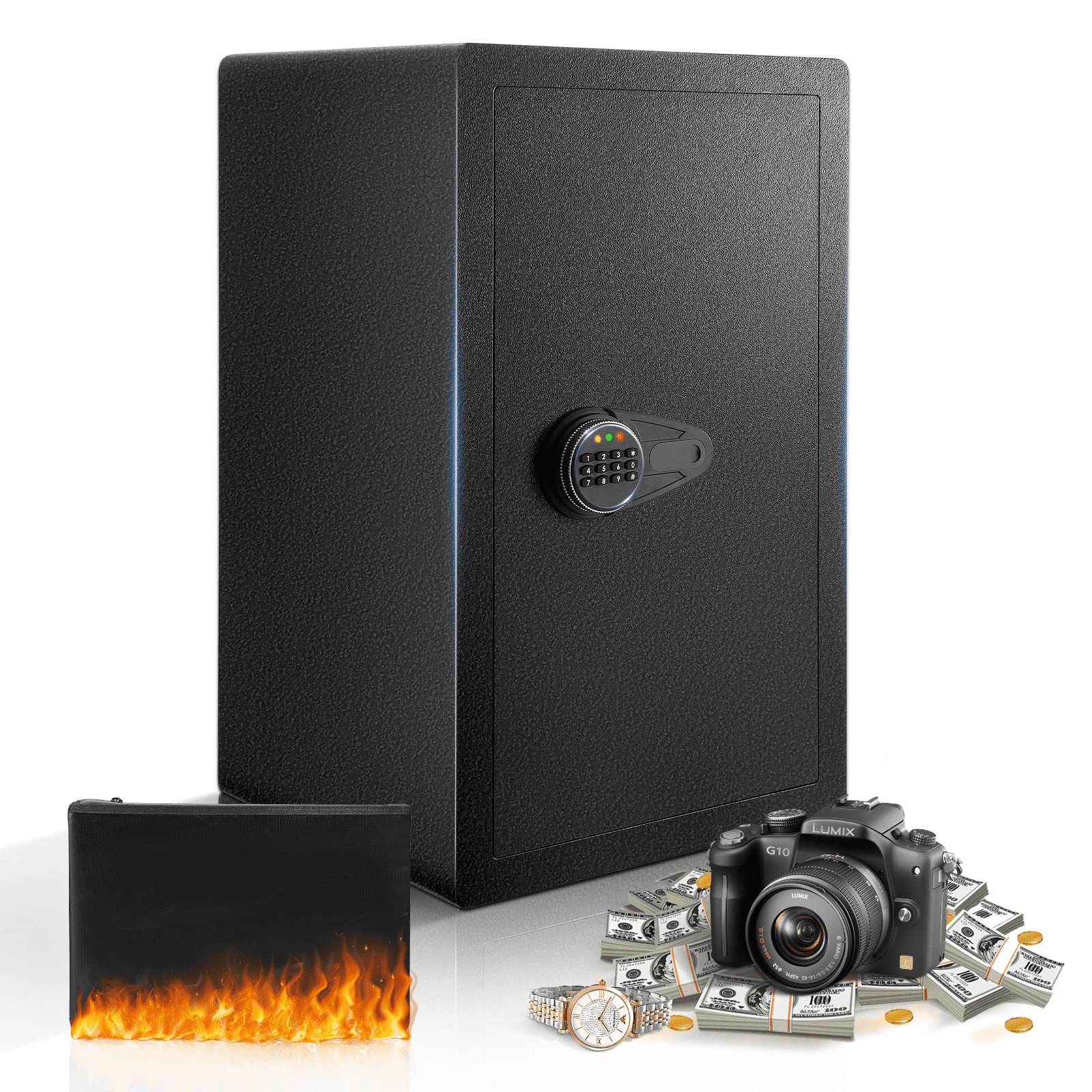 Bigfeliz 6.0 Cu.ft.Large Safes,Fire and Water Resistant Home Safe ...