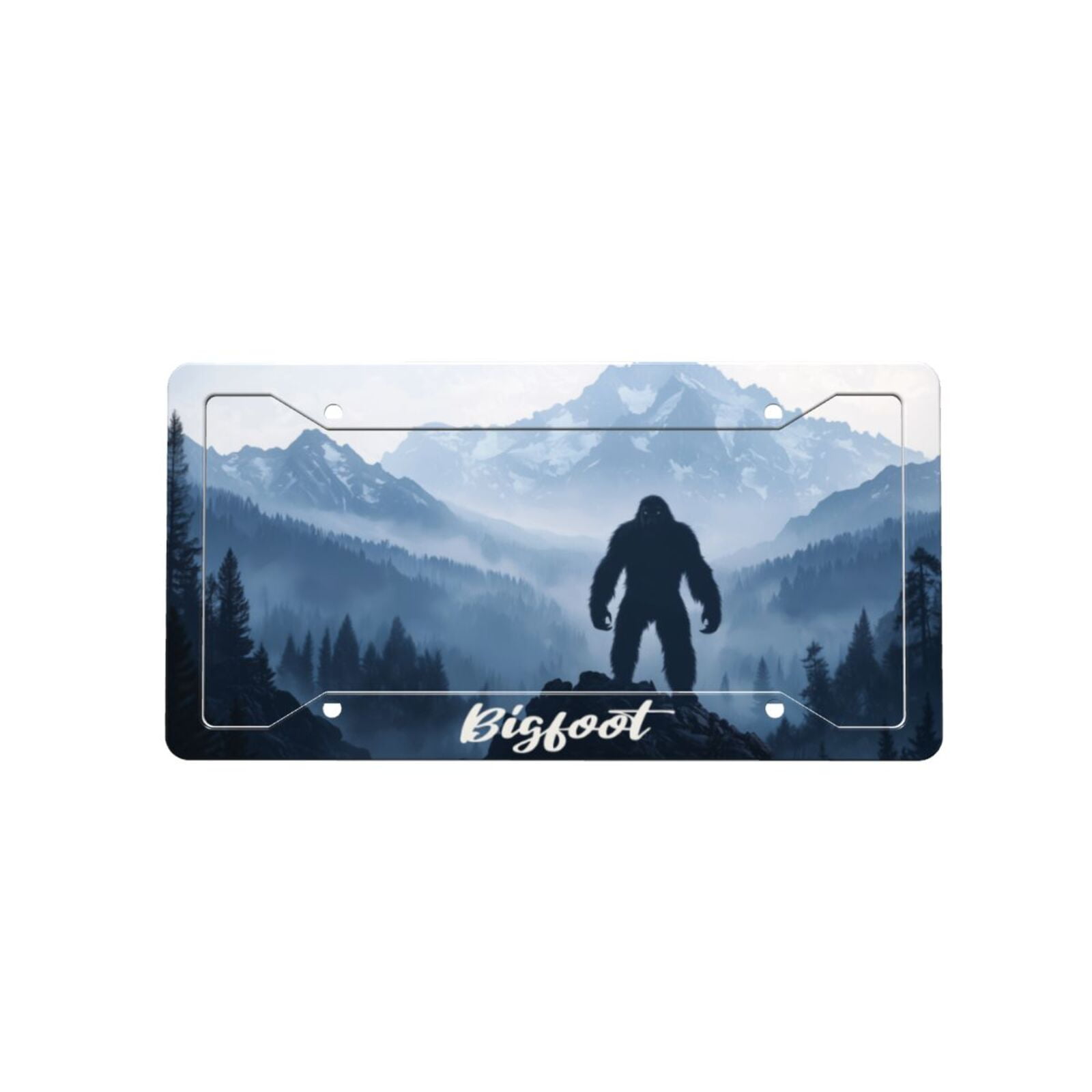 Bigfoot 2 Pcs License Plate Frame Frames For Car Decorative Parts ...