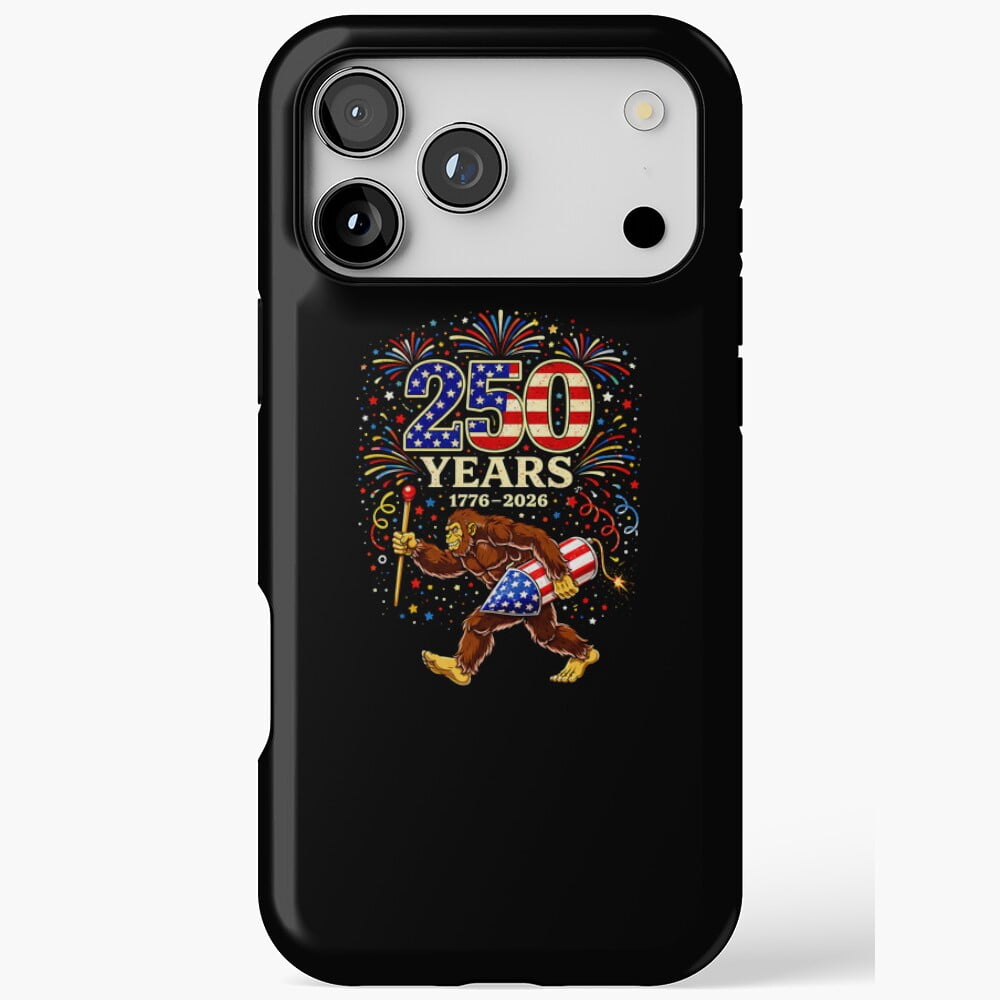 Bigfoot 250 Years USA Patriot Mythic FlagPhone Case for iPhone 17 11 12 ...