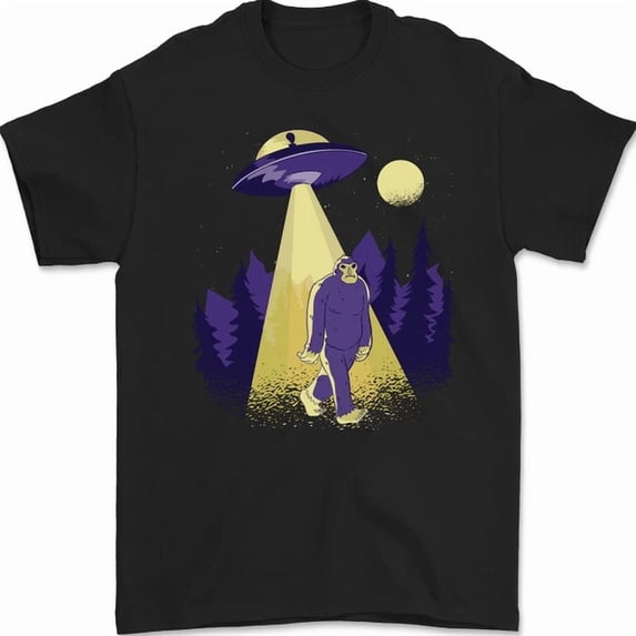 Bigfoot Abduction Alien Ufo Mens Womens S-5XL T-Shirt - Walmart.com