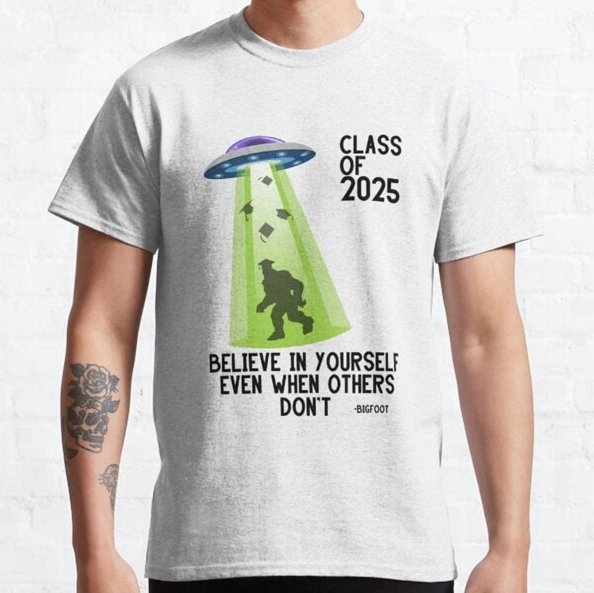 Bigfoot Alien Abduction Graduation Senior , Class Of Classic T-shirt ...