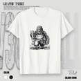 Bigfoot Bass Fishing Cryptid Wilderness Hunter Novelty Unisex T-Shirt ...
