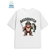 Bigfoot Bass T-Shirt men's funny humor 180G 100% Cotton white wife ...