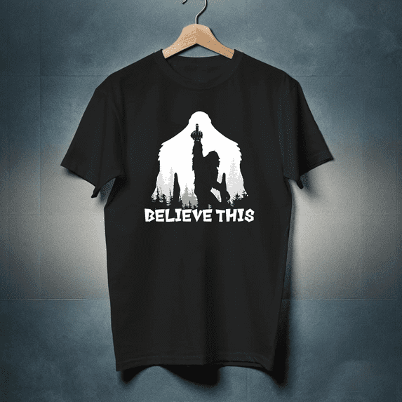 Bigfoot Believe This Funny Sasquatch Cryptid Graphic Novelty - Great ...