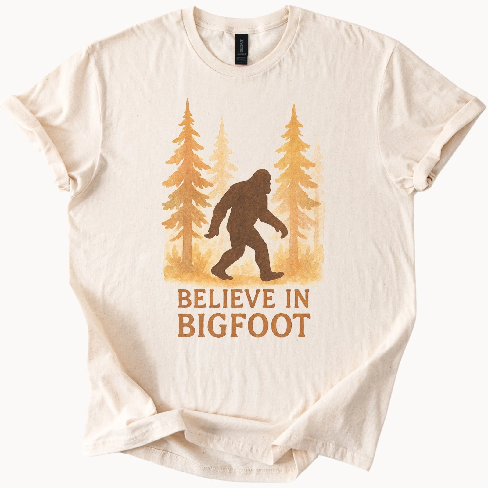 Bigfoot Believer Tee Sasquatch Forest Graphic Shirt Cryptid Gift ...