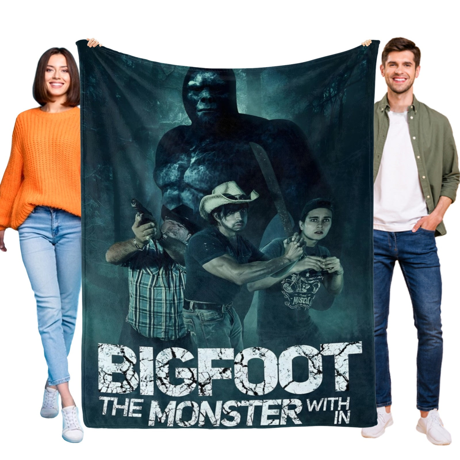 Bigfoot Big Foot-Anti-Pilling Flannel Blanket Soft Lightweight Plush ...