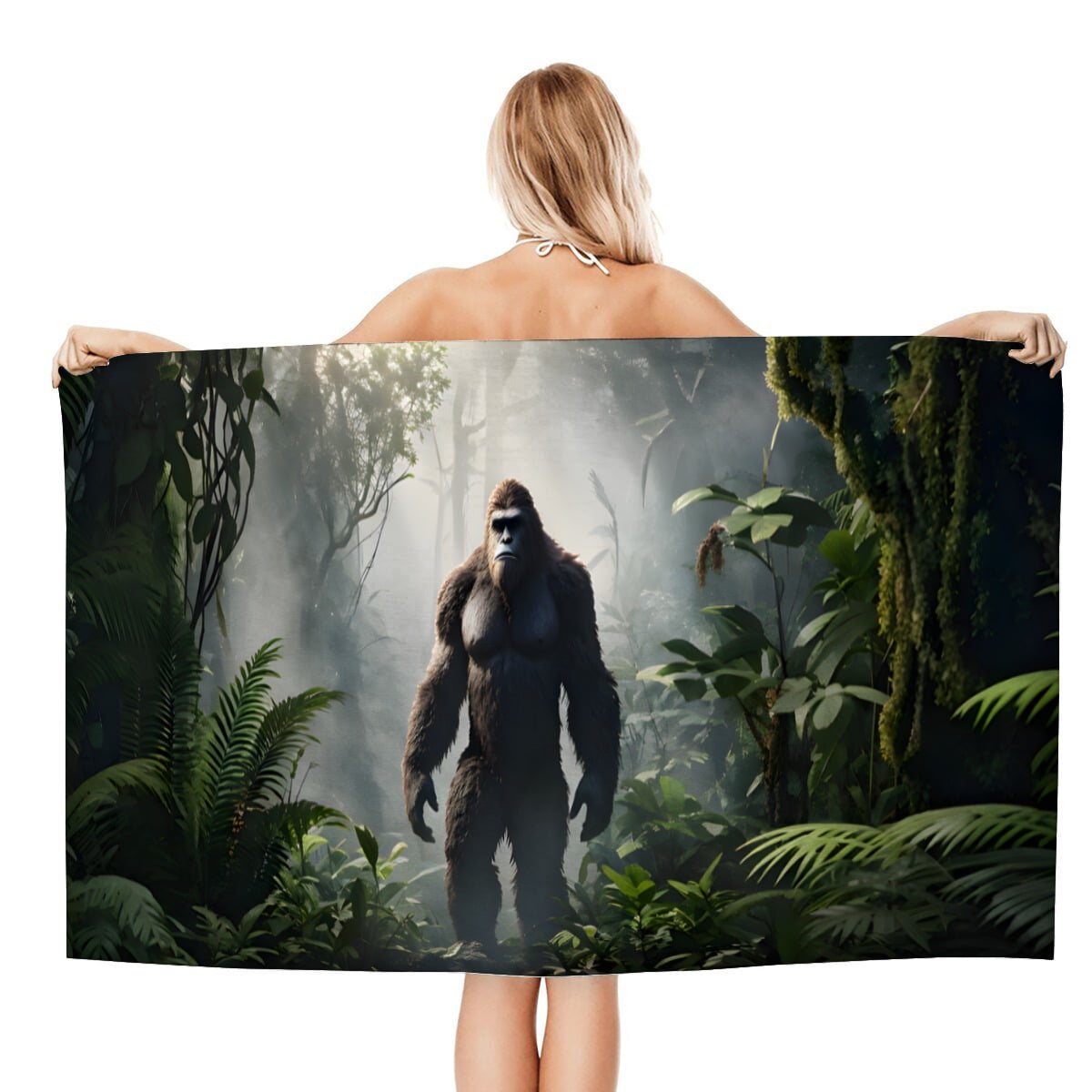 Bigfoot Big Foot-theme Gifts Quick-dry Beach Towel for Women Girl ...
