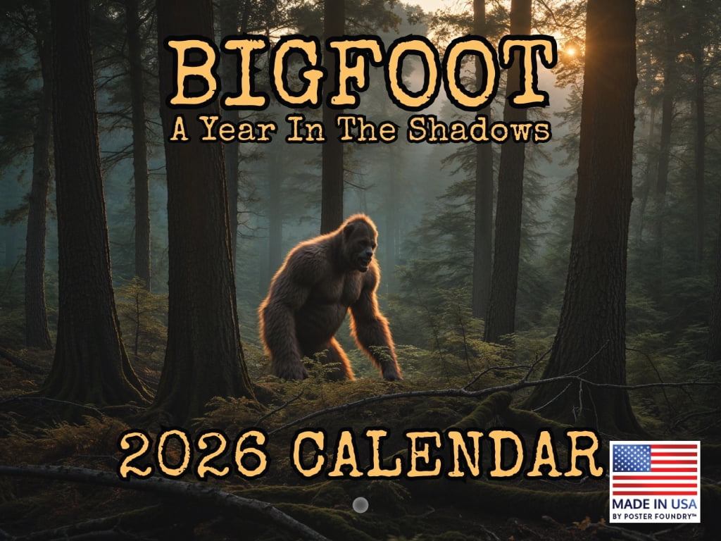 Bigfoot Calendar 2026 Monthly Wall Calender 12 Month | American Made In The USA - Walmart.com