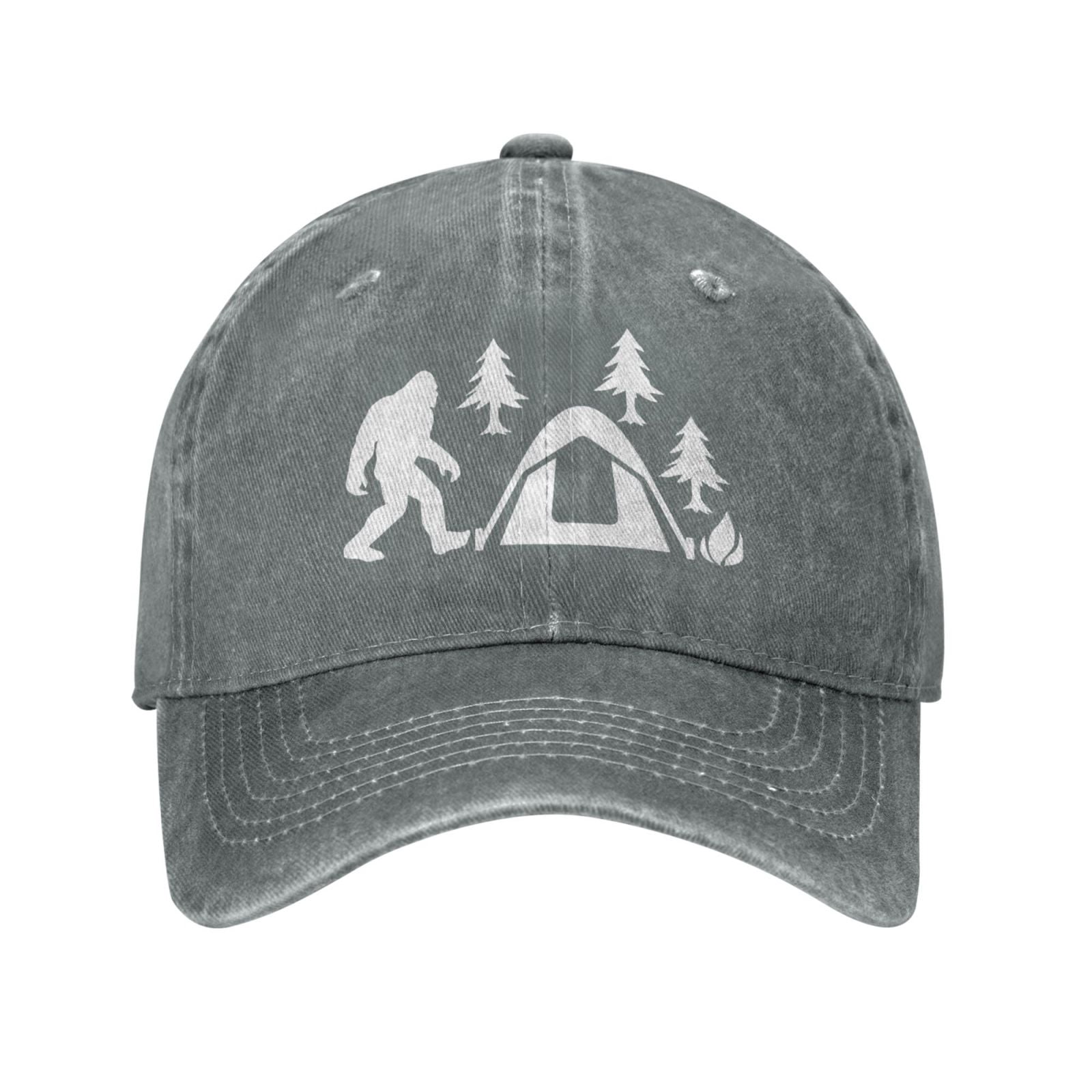 Bigfoot Camping Tent Unisex Adult Vintage Washed Denim Adjustable ...