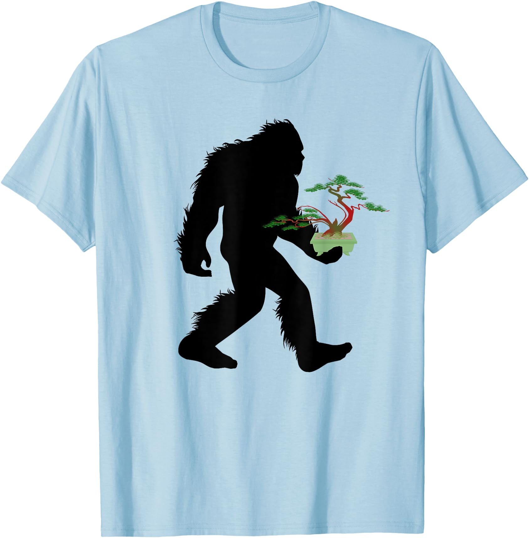 Bigfoot Carrying Bonsai Plant Sasquatch Tree Landscaper Softstyle ...