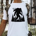 Bigfoot Carrying Deer T-Shirt, Hunting Season Graphic Tee, Deer Hunting ...