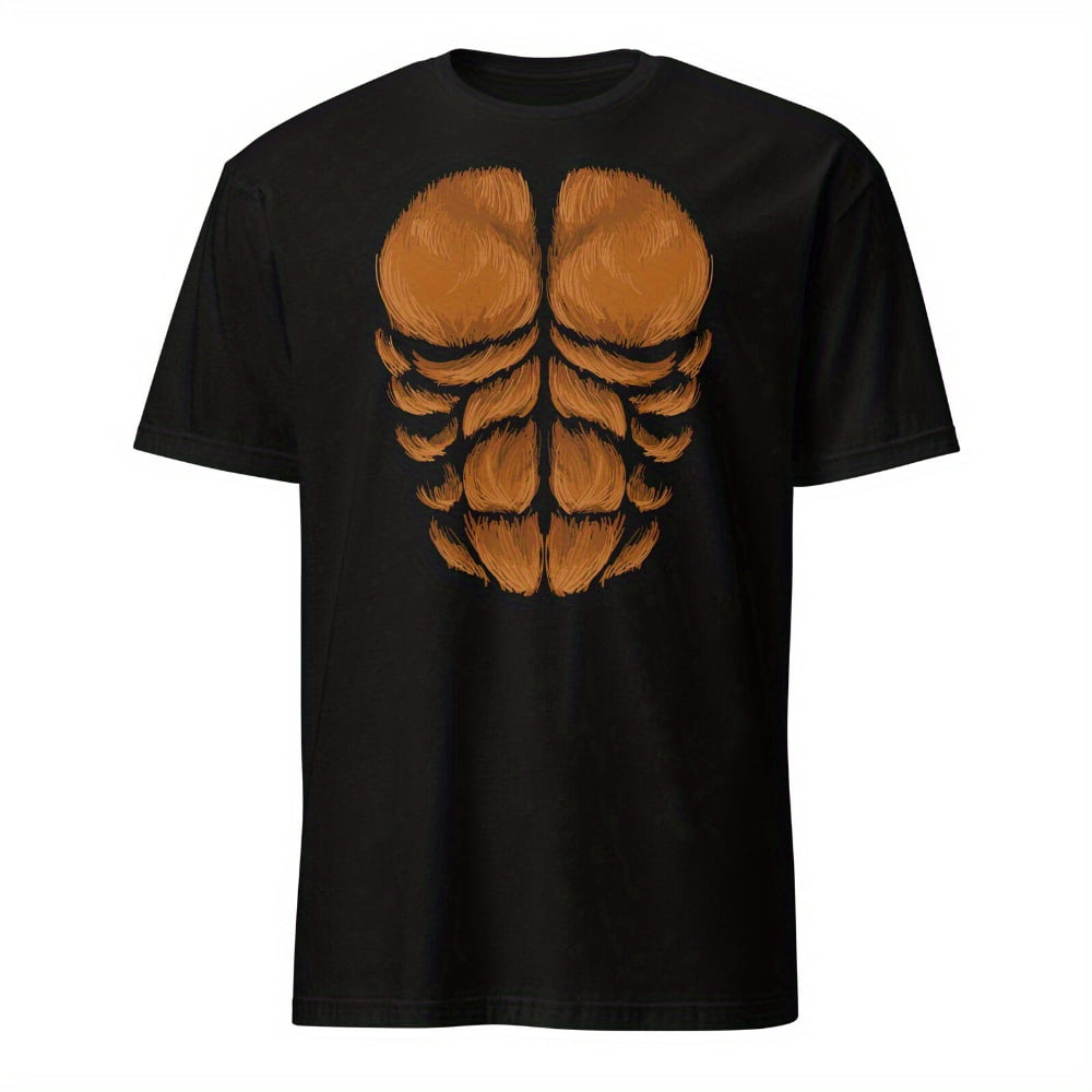 Bigfoot Chest Halloween Costume Hairy Monkey Sasquatch T-Shirt Size S ...