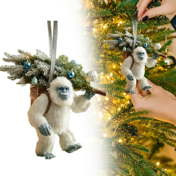 Christmas Ornament – Myth Meets Holiday Magic, Funny Sasquatch Tree ...