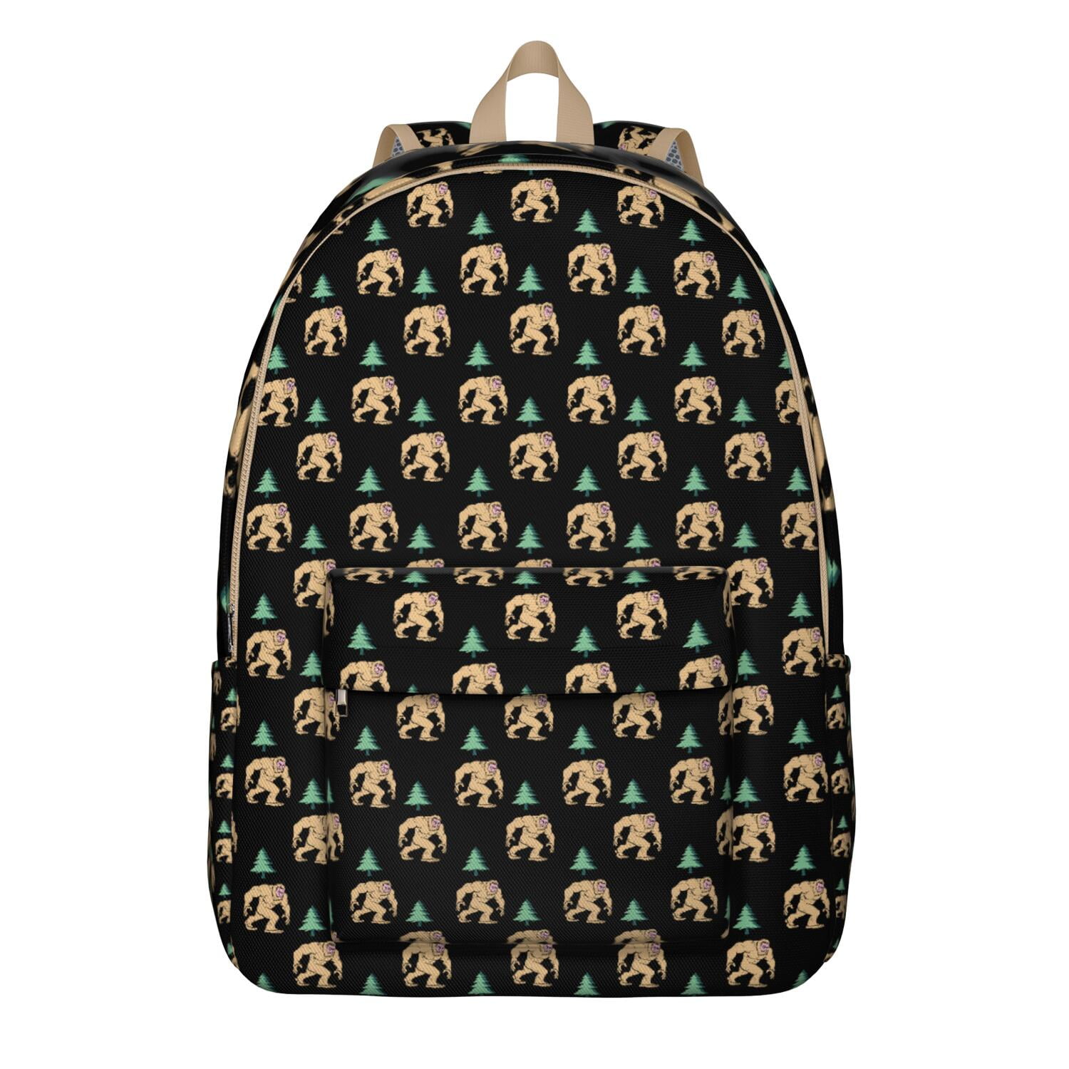 Bigfoot Creature Lovers Backpack – Funny Sasquatch Print Design with ...