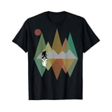 Bigfoot Design Retro Mountain Bigfoot Sasquatch Yeti T-Shirt - Walmart.com