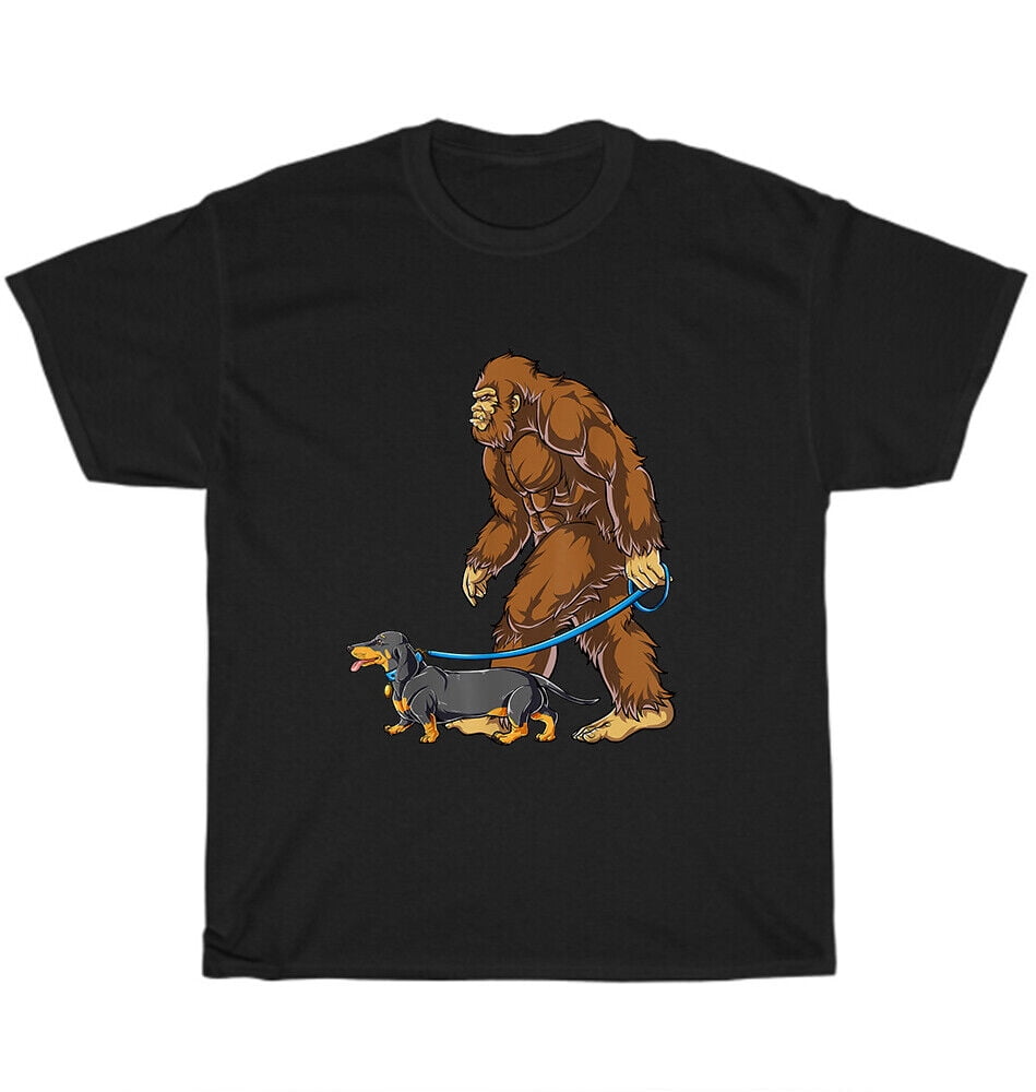Bigfoot Dog Walk Dachshund Sasquatch Dogs Pet Lover T-shirt Unisex Tee ...