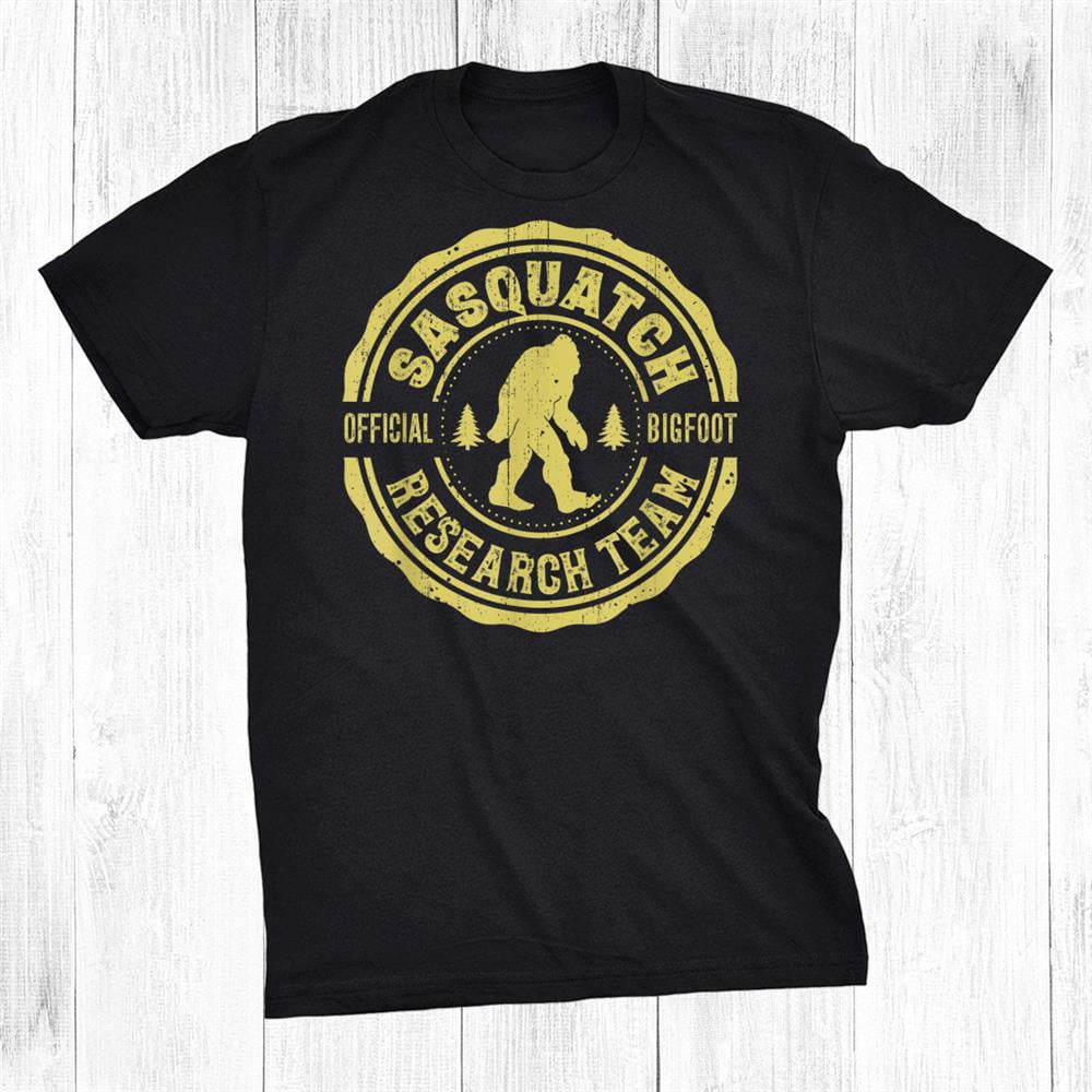 Bigfoot Finding Sasquatch Research Team Vintage Shirt Gift Black Unisex ...
