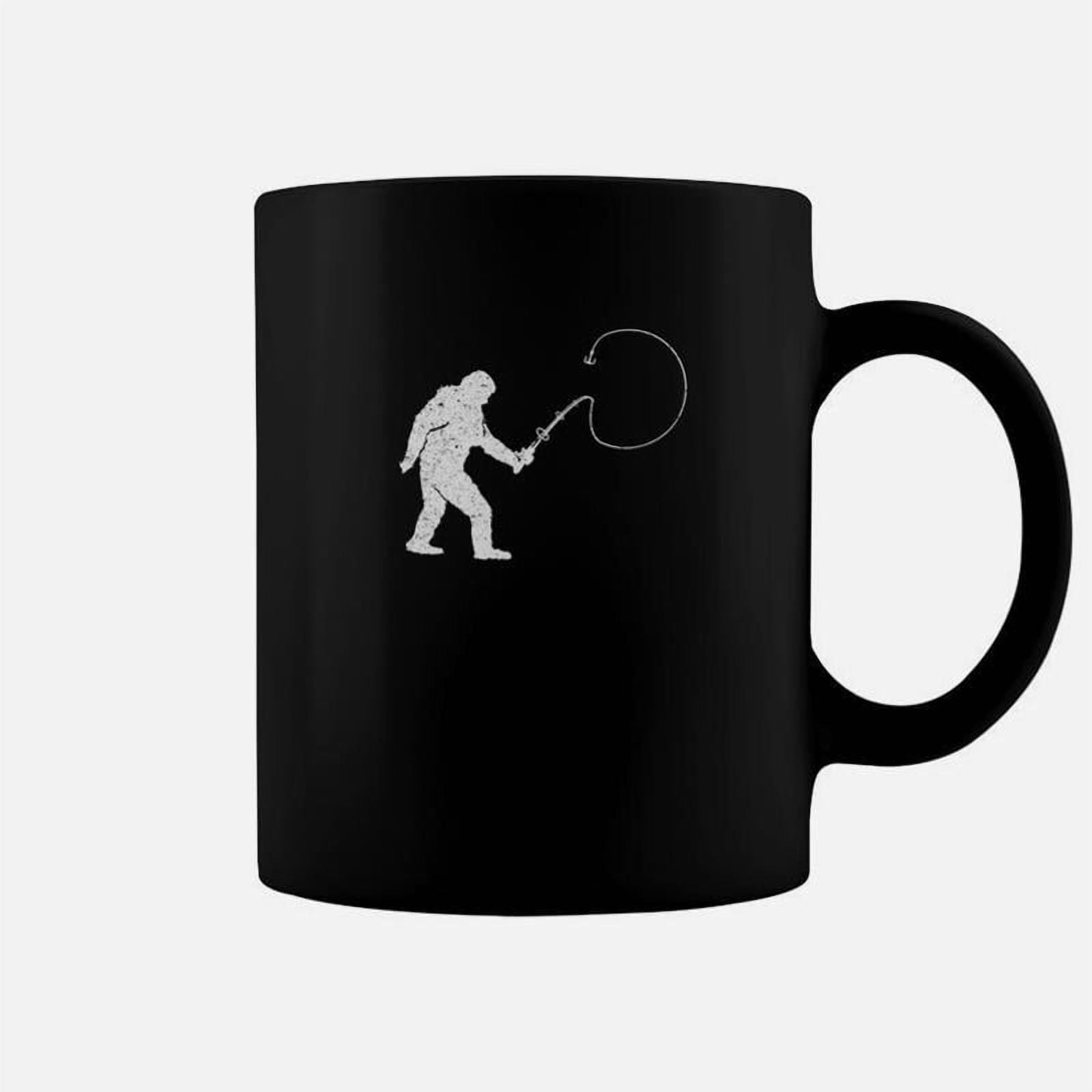 Bigfoot Fishing Sasquatch Lake Sail Boat Camping Shirt Coffe - Walmart.com