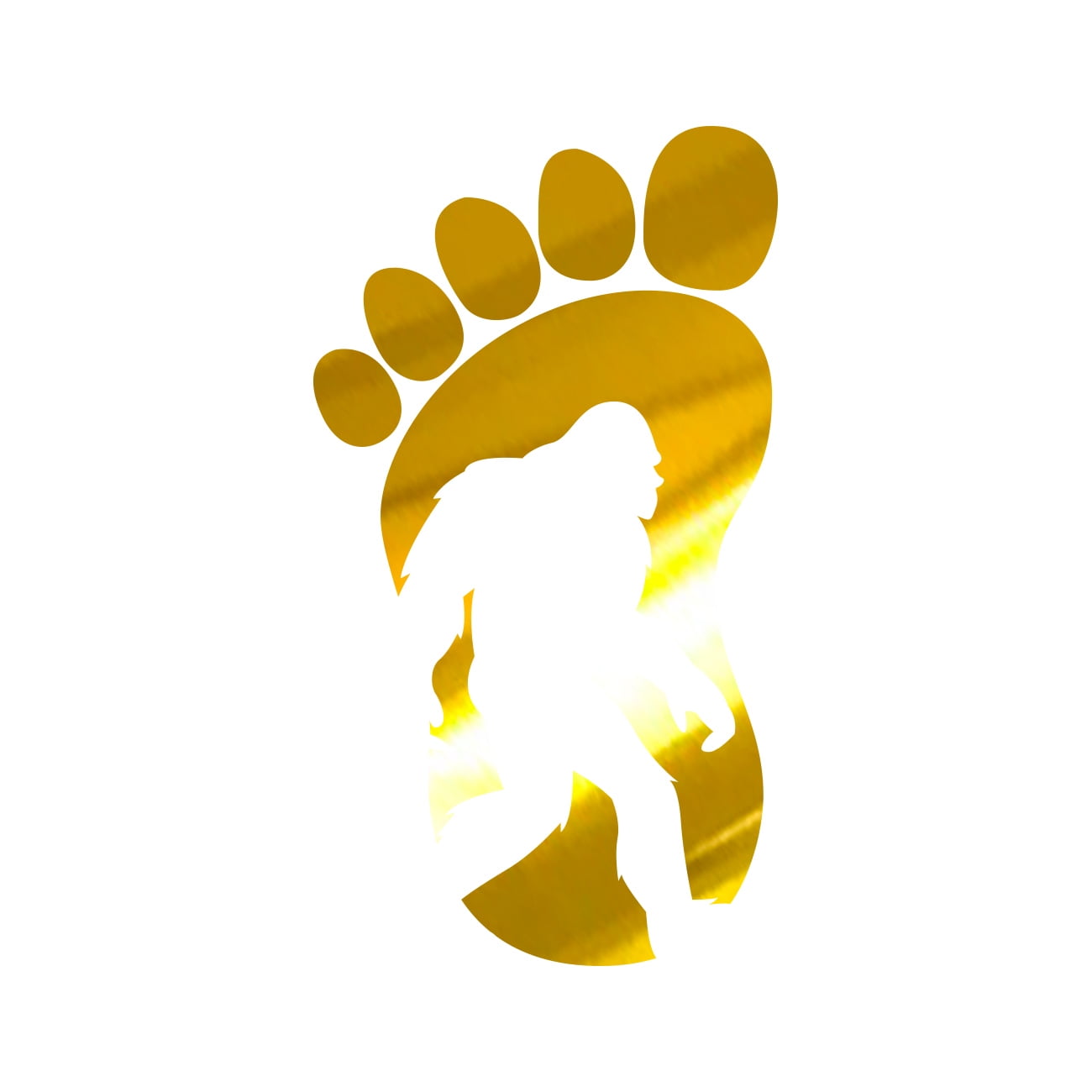 Bigfoot Foot Print Sticker Decal Die Cut - Self Adhesive Vinyl ...