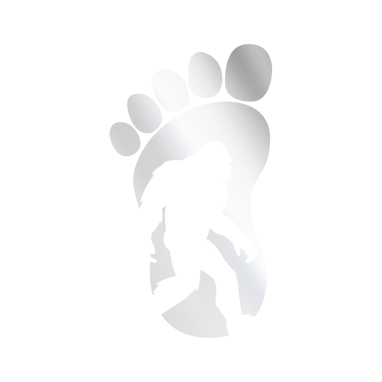 Bigfoot Foot Print Sticker Decal Die Cut - Self Adhesive Vinyl ...