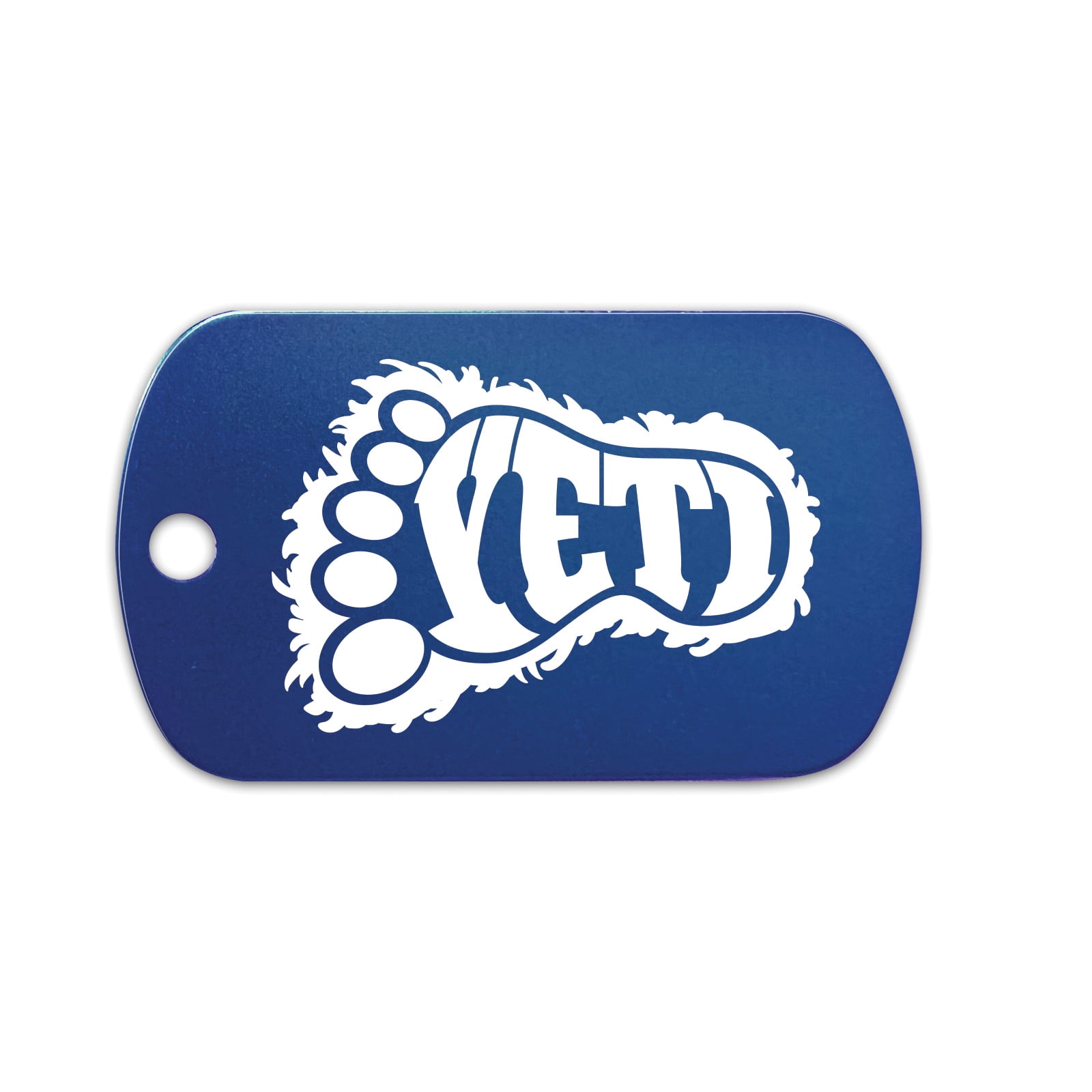 Bigfoot Foot Print V2 GI Dog Tag Aluminum Keychain v2 yeti big foot ...