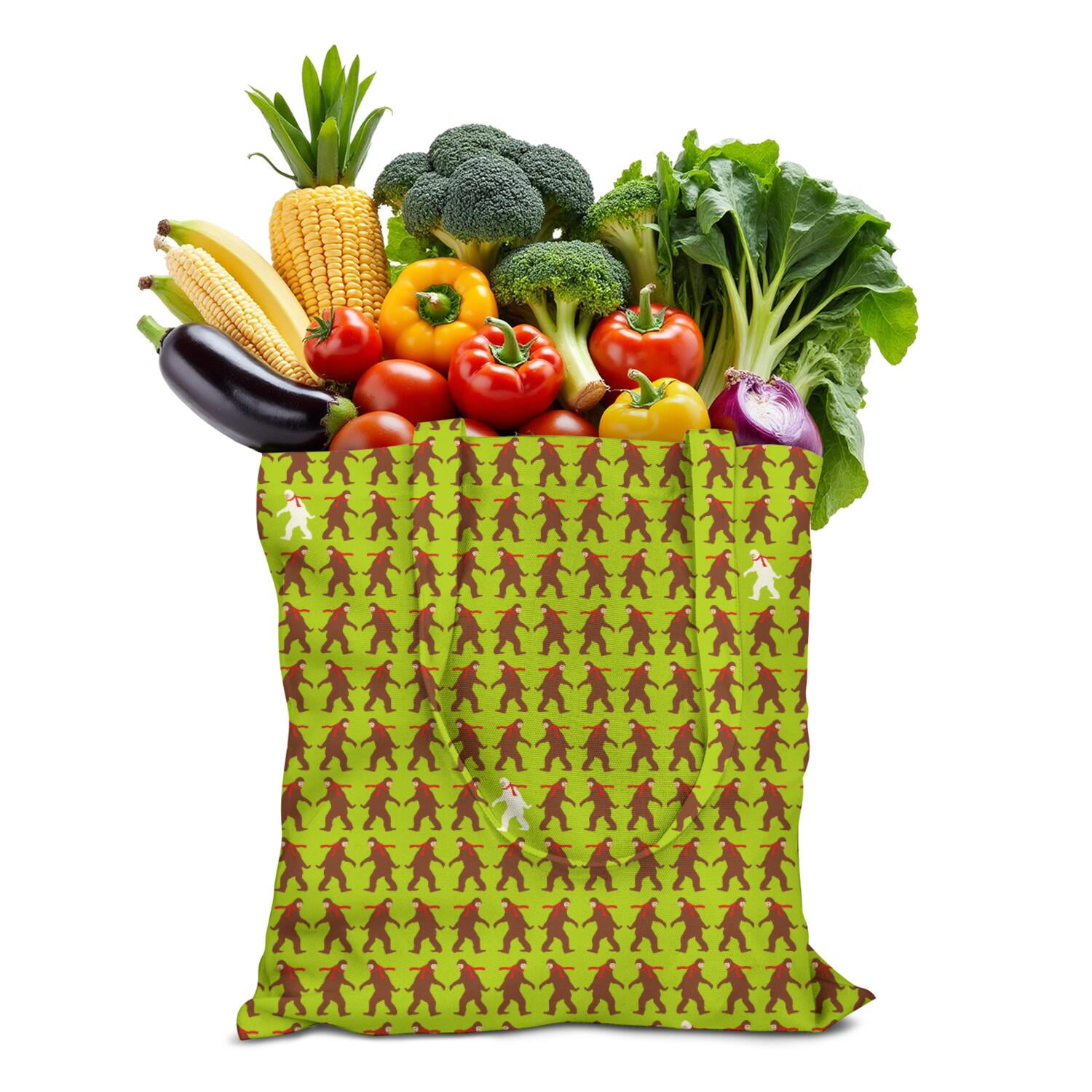 Bigfoot Footprint Canvas Bag – Funny Reusable Shopping Tote for Hiking ...