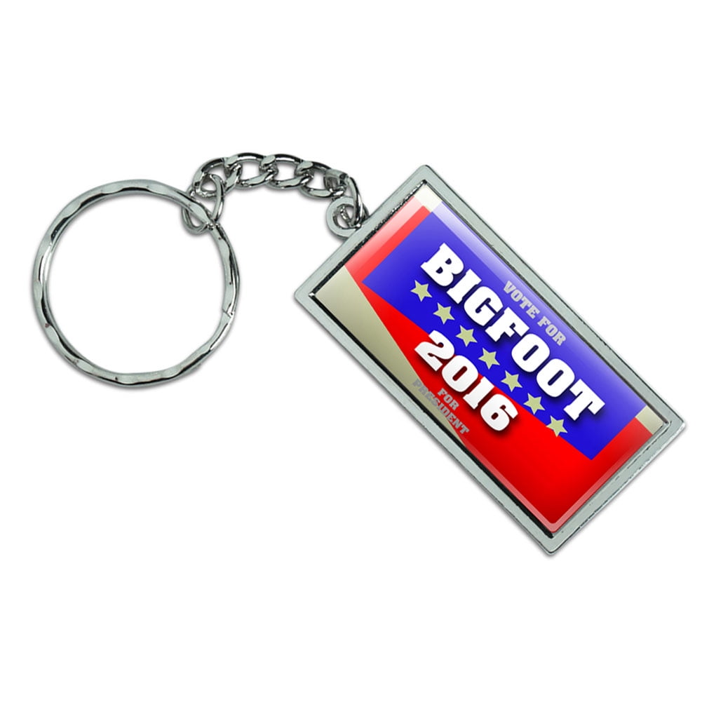Bigfoot For President 2016 Election Metal Rectangle Keychain Key Chain ...