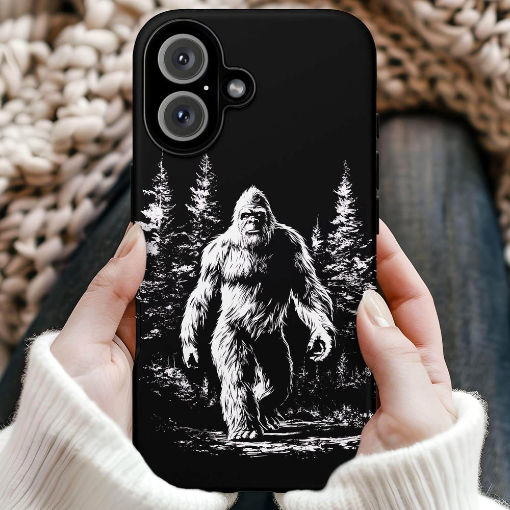 Bigfoot Forest Creature Adventure Phone Case with iPhone 17 to 11 Pro ...
