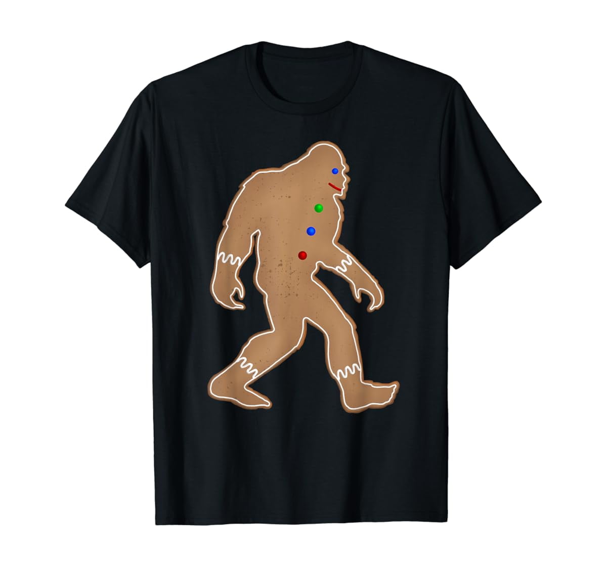 Bigfoot Gingerbread Man T-Shirt - Walmart.com