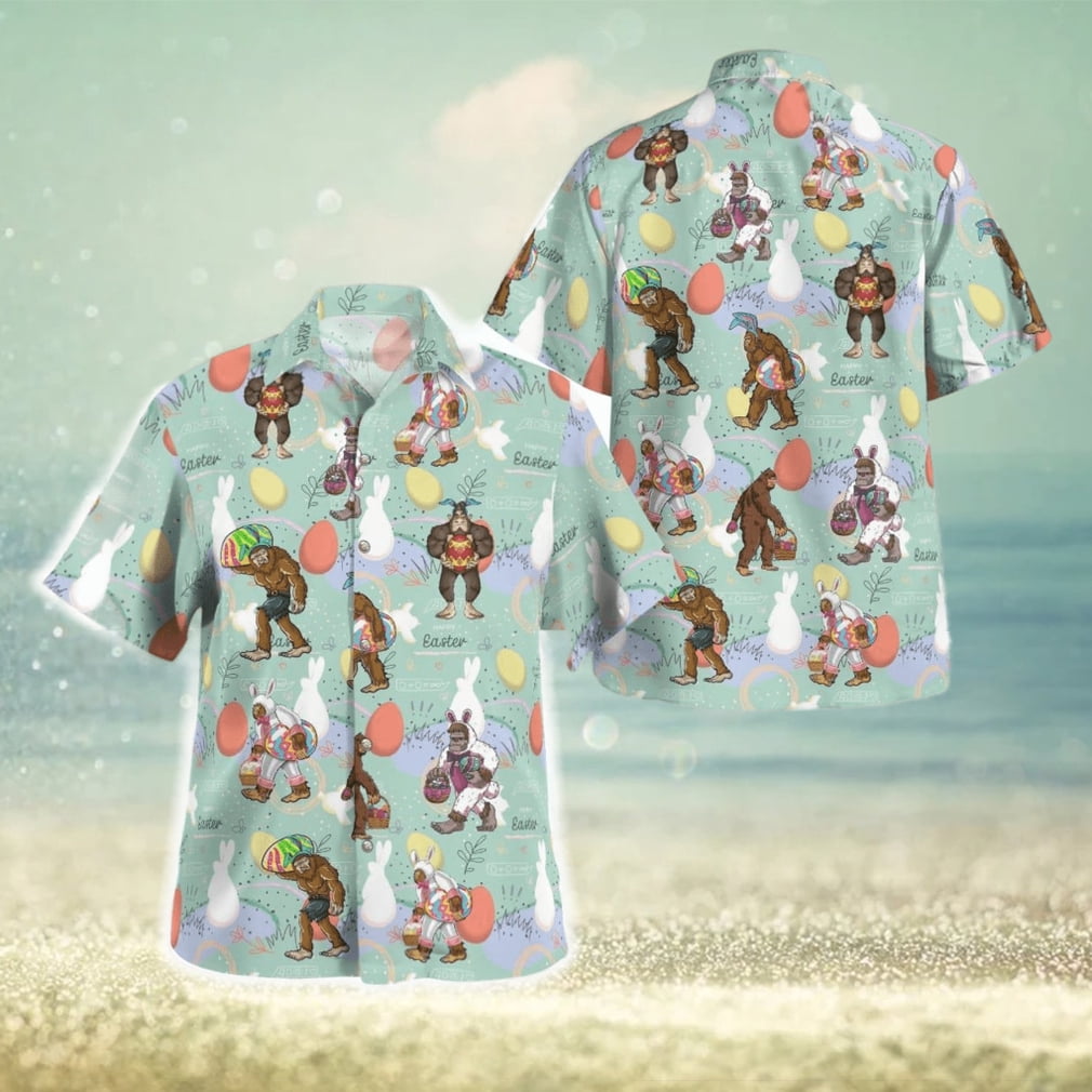 Bigfoot Happy Easter Day Hawaiian Shirt - Walmart.com