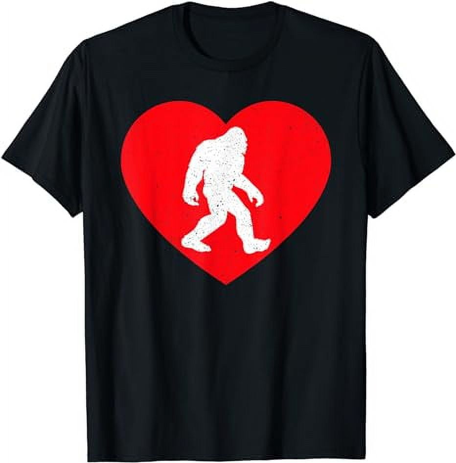 Bigfoot Heart Shape Bigfoot Valentines Day T-Shirt - Walmart.com Bigfoot Heart Shape Bigfoot Valentines Day T-Shirt - Walmart.com