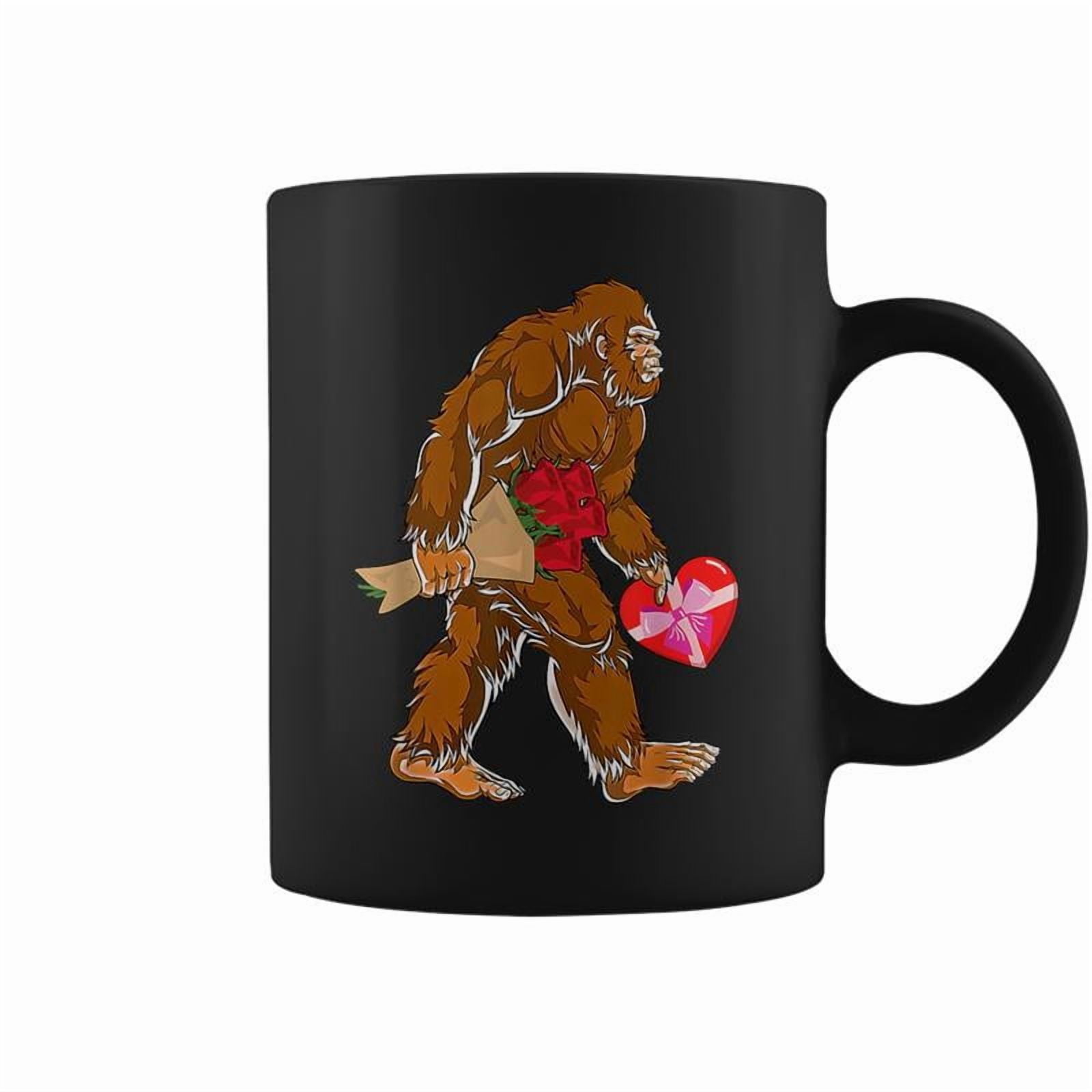 Bigfoot Heart Valentines Day Love Sasquatch Coffee Mugs - Walmart.com