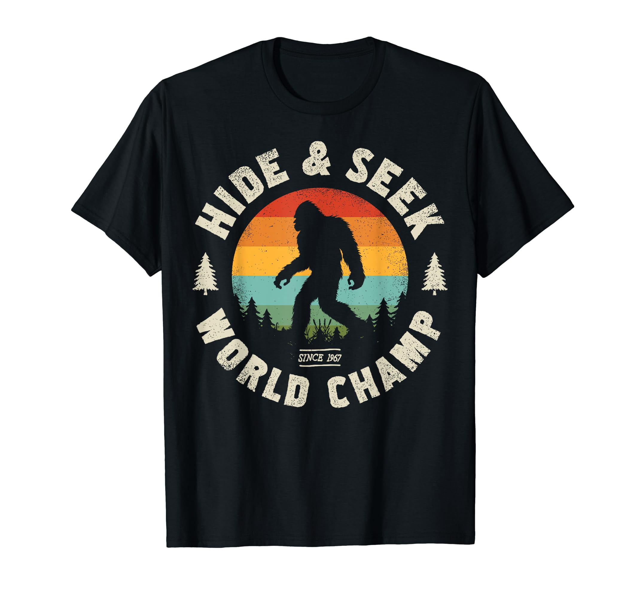 Bigfoot Hide And Seek World Champion Sasquatch Retro Vintage Mystery ...