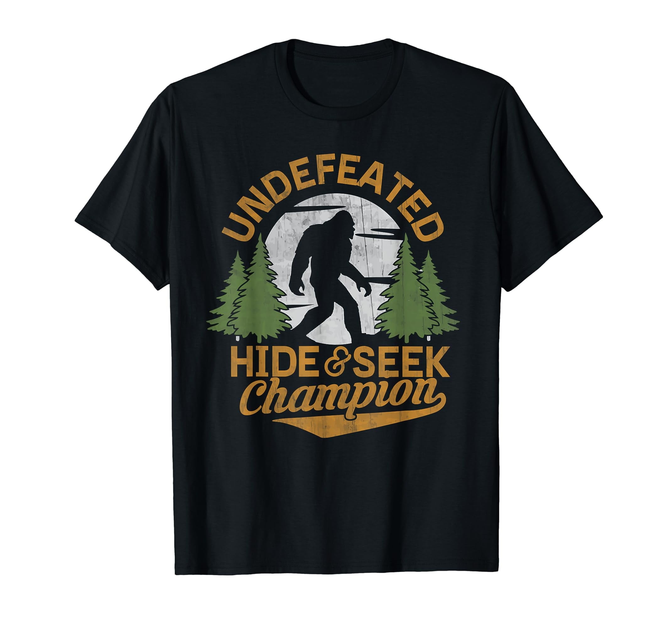 Bigfoot Hide and Seek Champion Shirt Sasquatch Stuff Men Tee T-Shirt ...