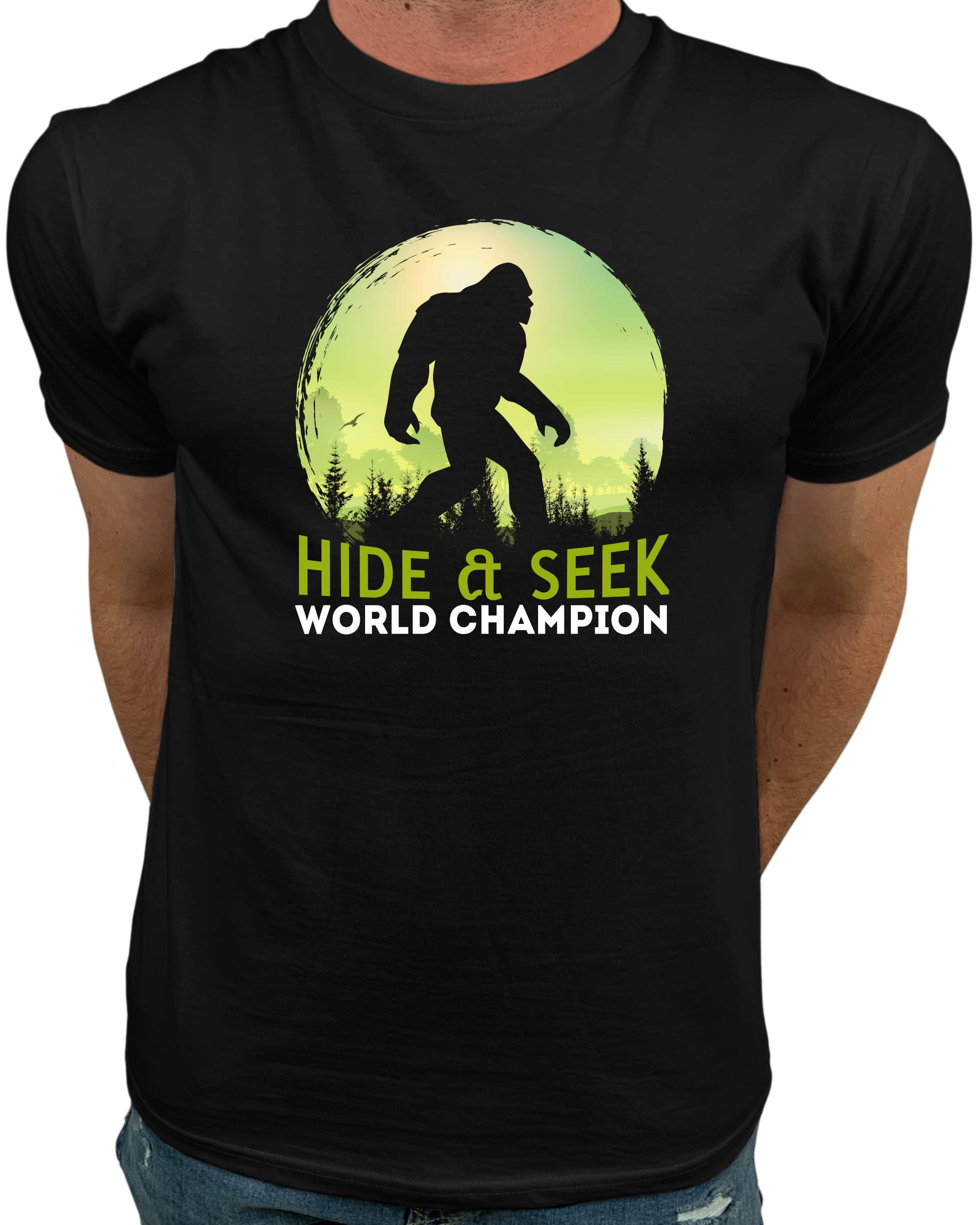 Bigfoot Hide and Seek Shirt Bigfoot T Shirts for Men | Bigfoot Gifts ...