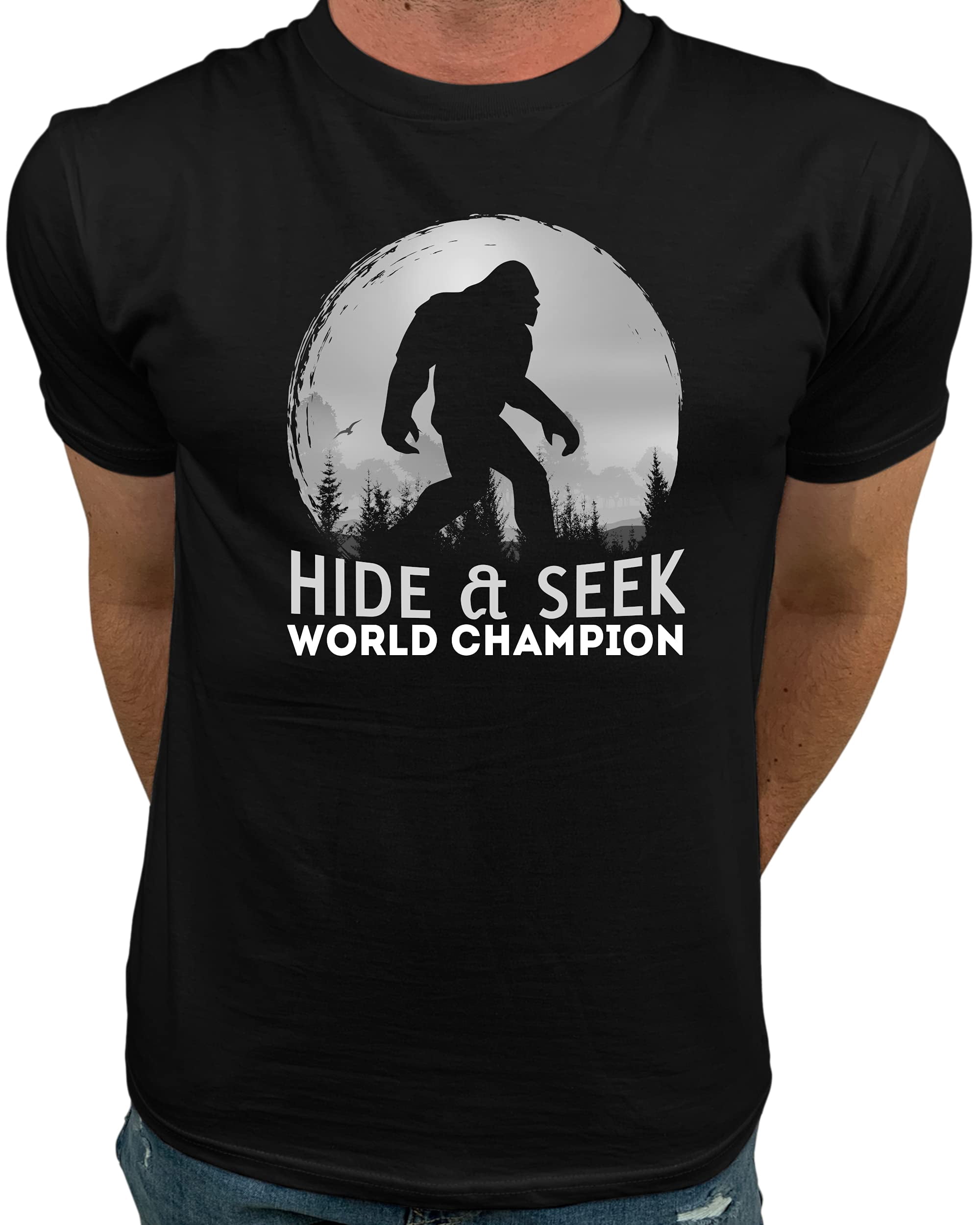 Bigfoot Hide and Seek Shirt Bigfoot T-Shirts for Men Bigfoot Gifts for ...