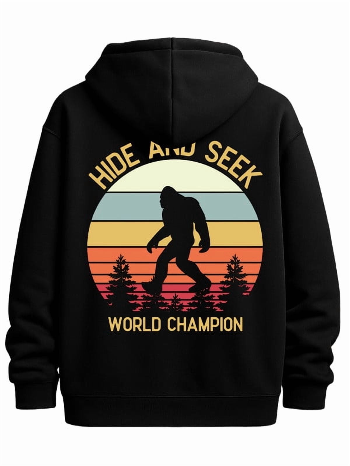 Bigfoot Hoodie hoodies & sweatshirt men graphic hoodies black Everyday ...