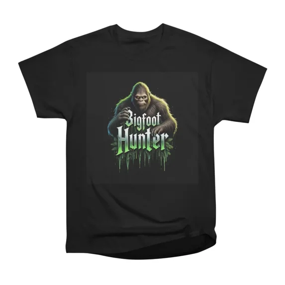 Bigfoot Hunter T-Shirt Tee Gift For Him Merch For Her Apparel For ...