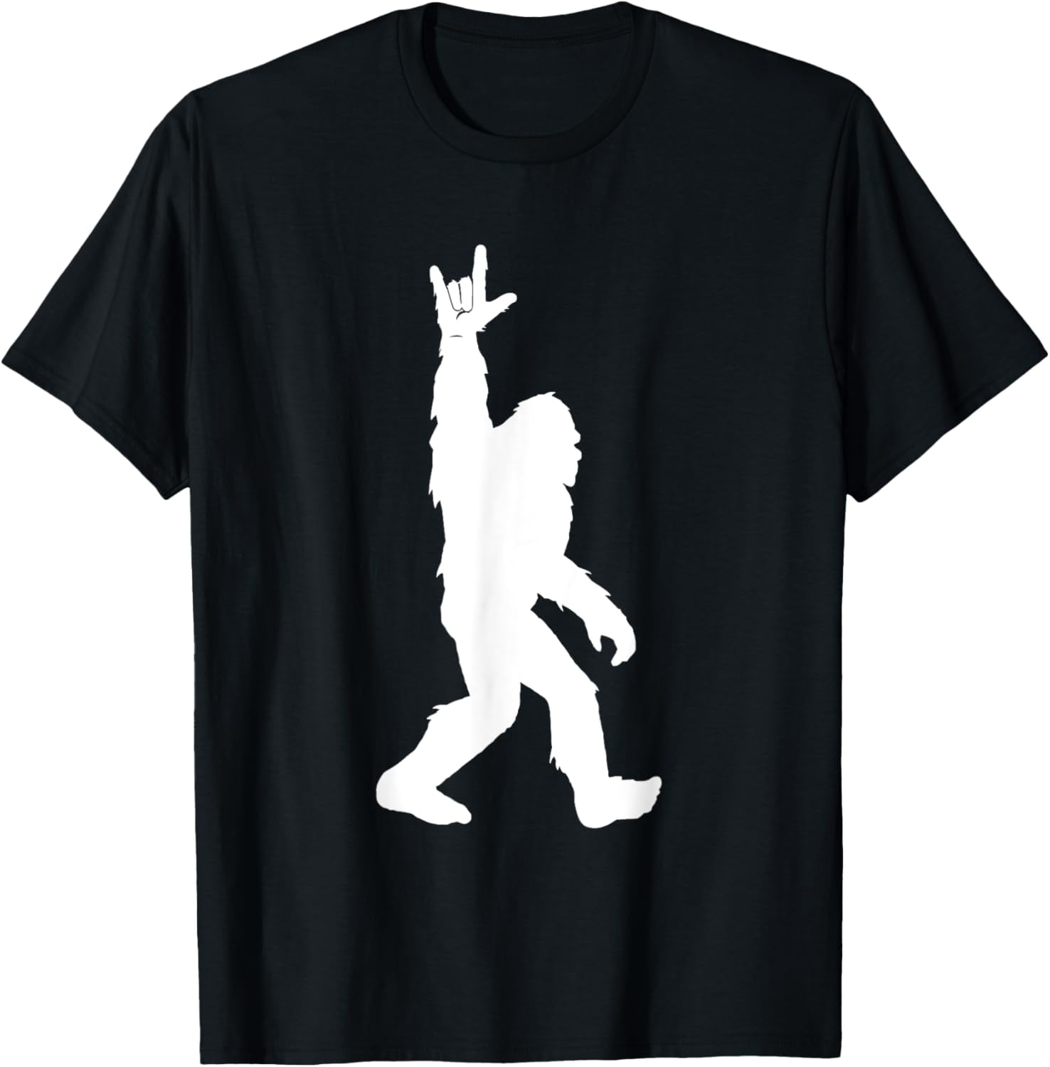 Bigfoot I Love You Hand Sign Language for Sasquatch Hunters T-Shirt ...