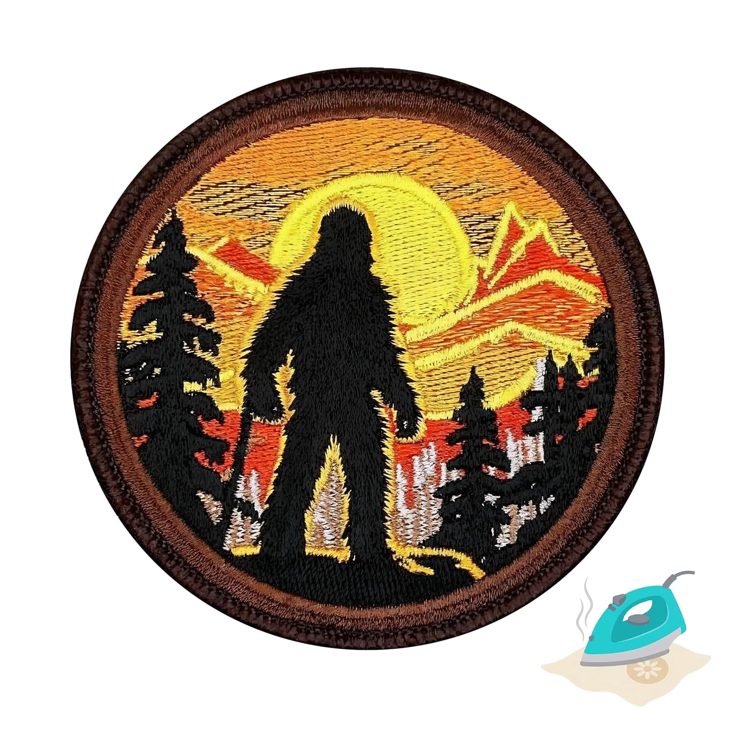 Bigfoot Iron On Patch Embroidered Sew On Patches For Clothing, Jeans ...