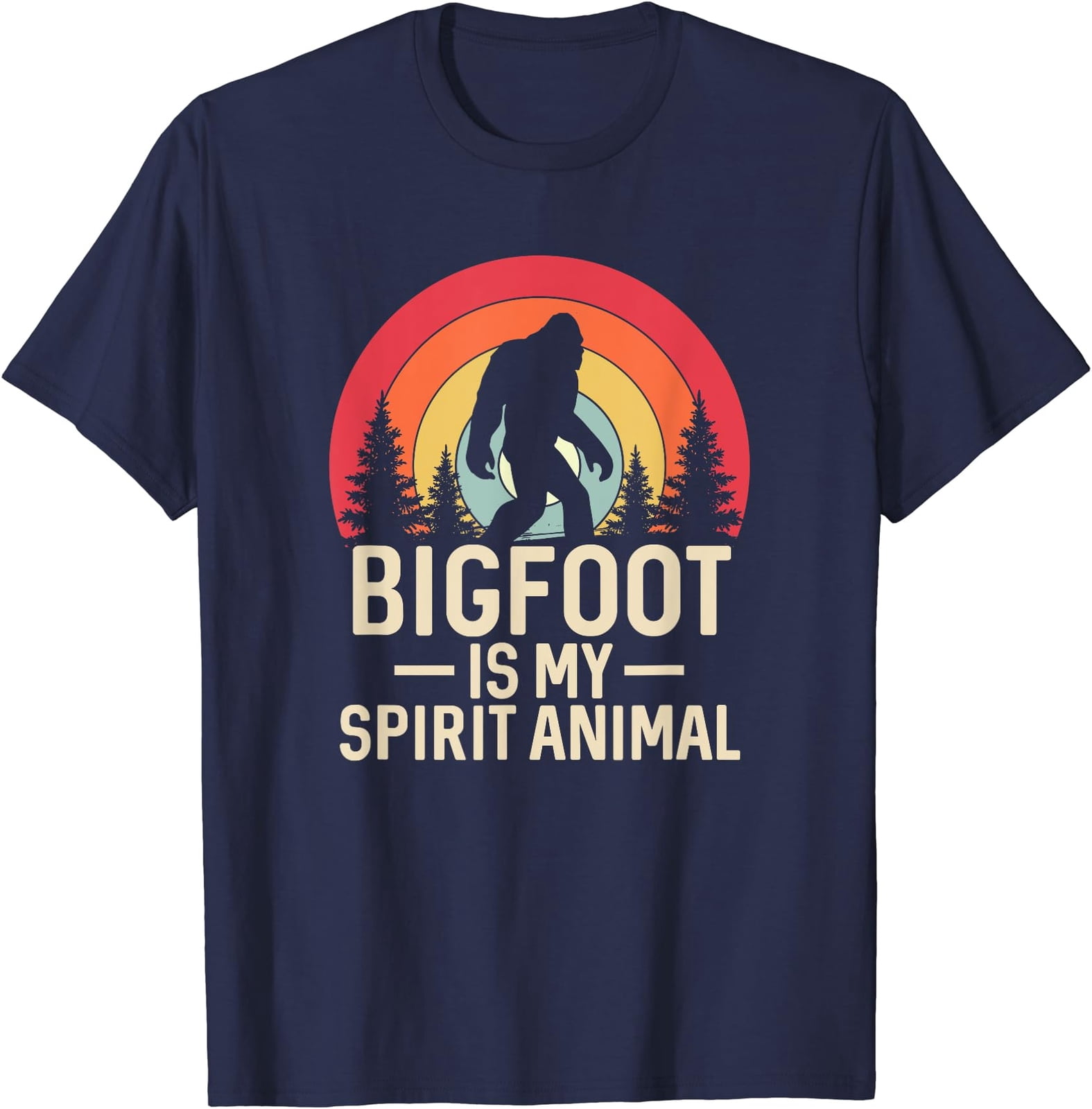 Bigfoot Is My Spirit Animal Squatchy Sasquatch T-Shirt - Walmart.com