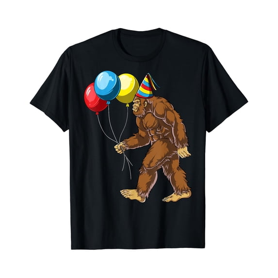 Bigfoot It'S My Birthday T Shirt Kids Boys Sasquatch Party - Walmart.com