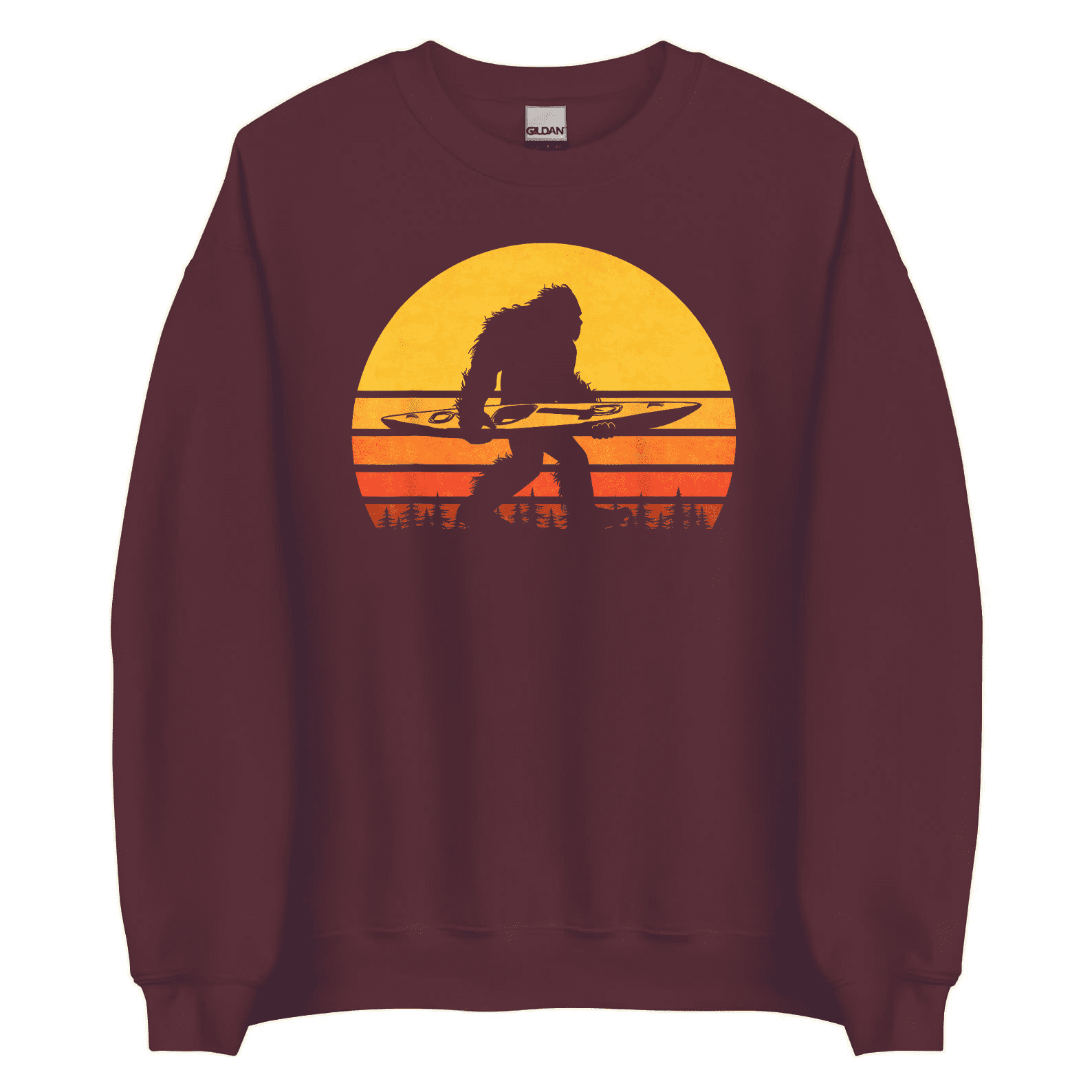 Bigfoot Kayak Sasquatch Kayaking Kayak T Shirt - Walmart.com