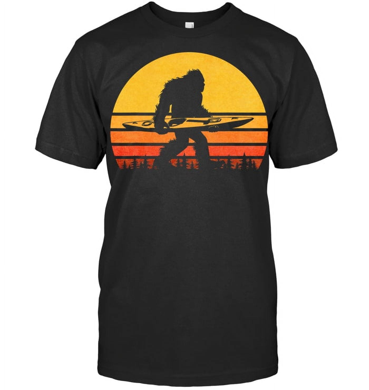 Bigfoot Kayak Sasquatch Kayaking Kayak T Shirt - Walmart.com
