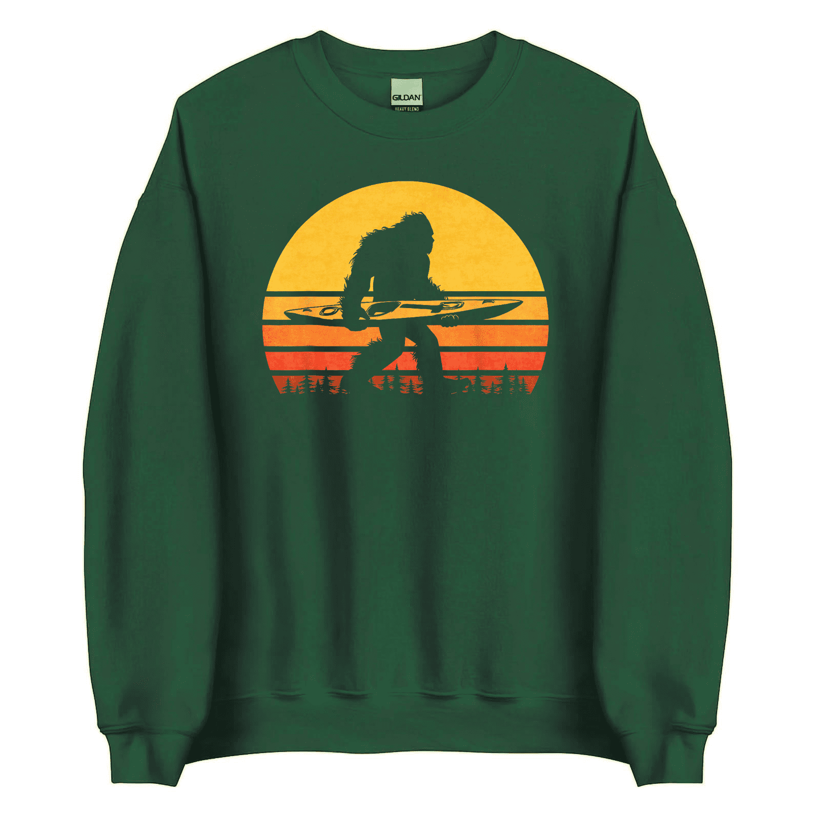 Bigfoot Kayak Sasquatch Kayaking Kayak T Shirt - Walmart.com
