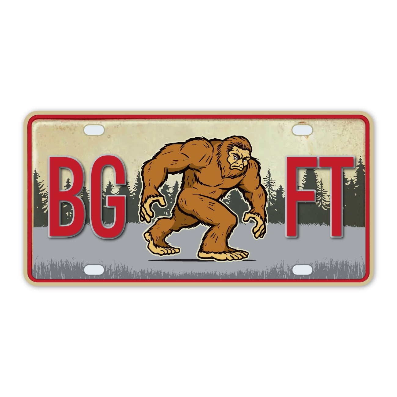 Bigfoot License Plate Magnet - Walmart.com