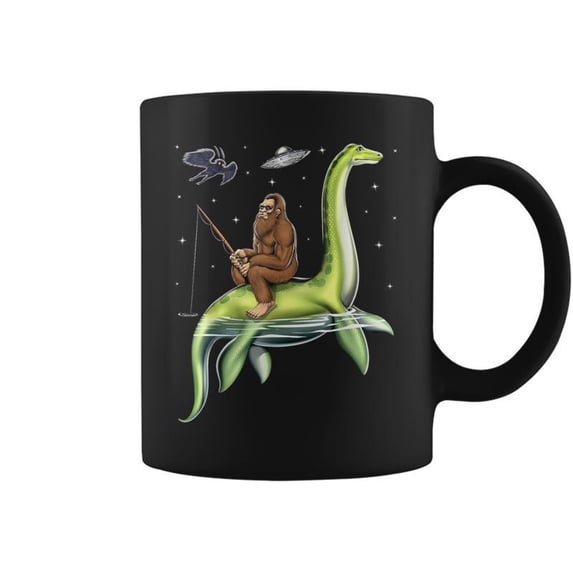 Bigfoot Loch Ness Monster Mothman Alien Cryptids Coffee Mugs - Walmart.com